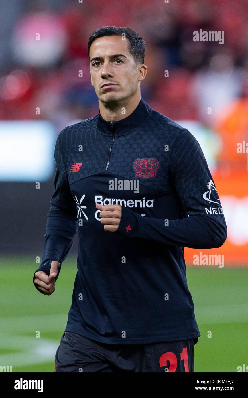 Lucas Vazquez (Bayer 04 Leverkusen, 21). Bundesliga, Bayer 04 ...
