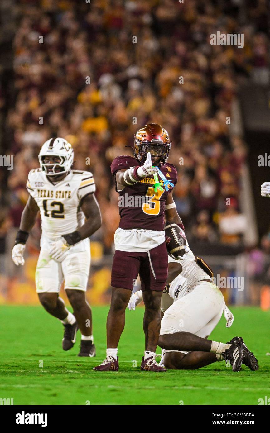 Arizona State Sun Devils running back Raleek Brown (3) runs for a first ...