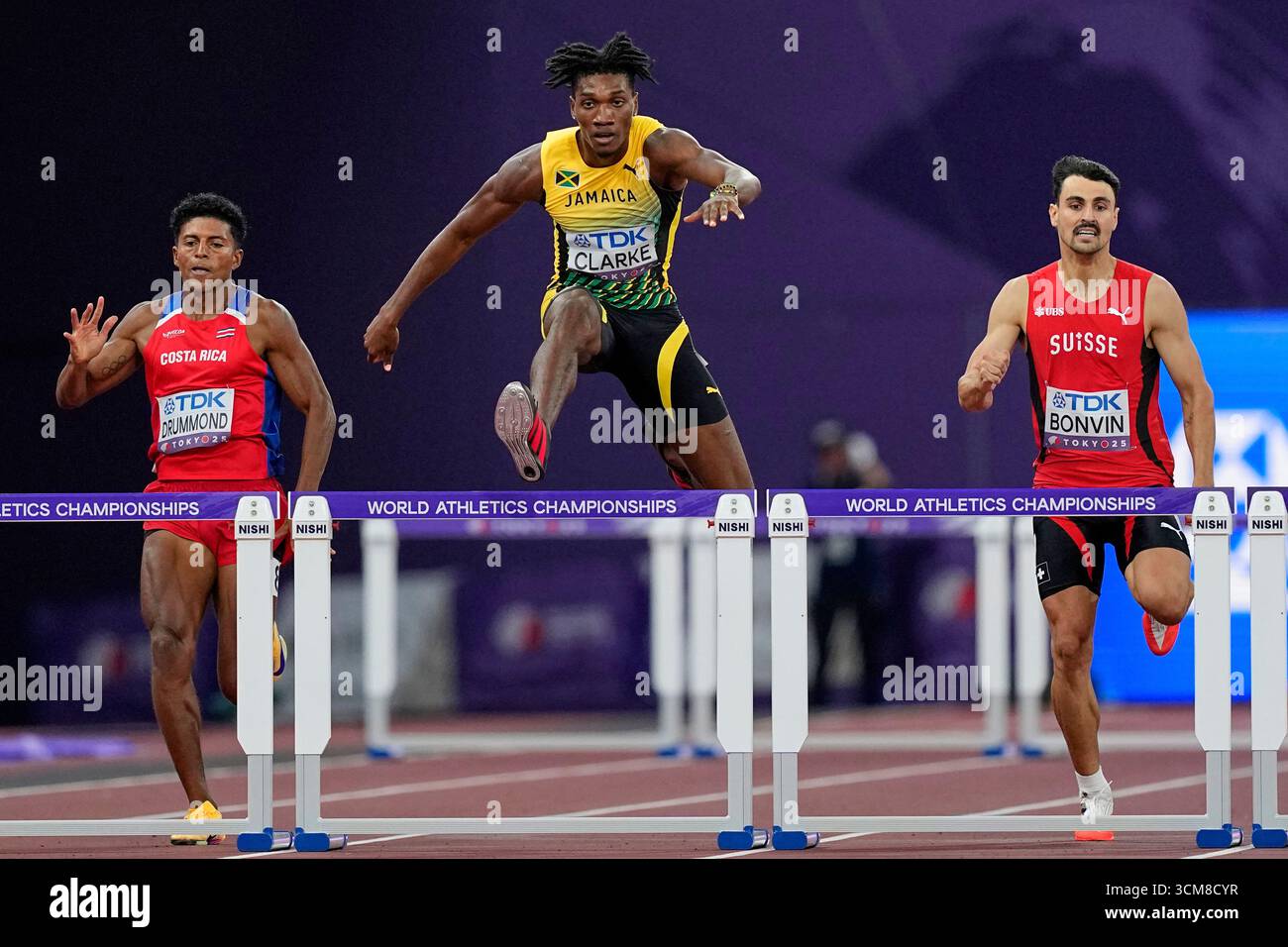Costa Rica's Gerald Drummond, Jamaica's Roshawn Clarke and Switzerland ...