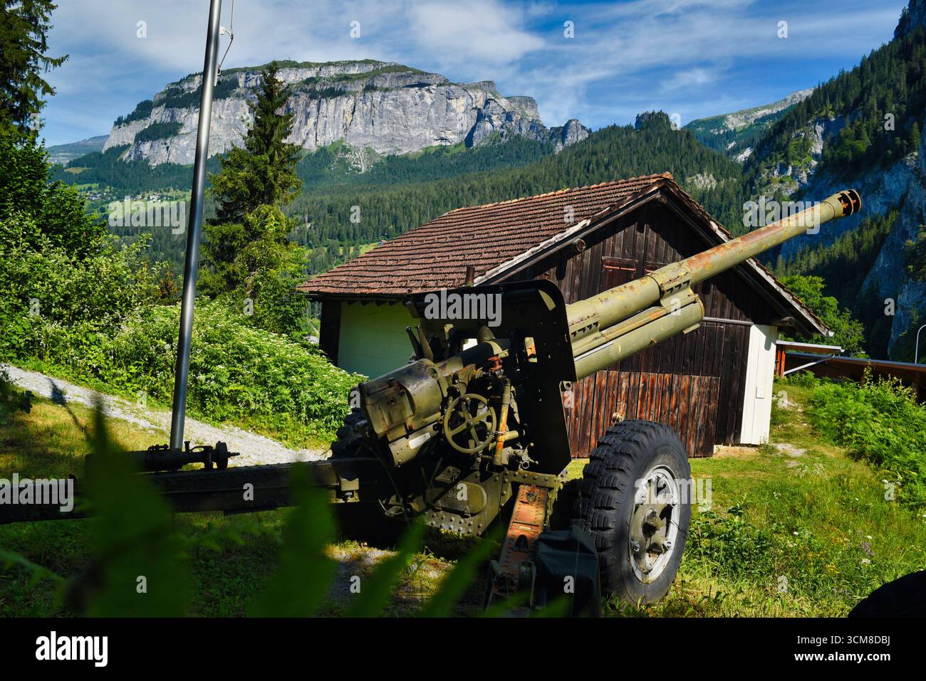 Historic artillery gun positions from World War 2 with bunkers at ...
