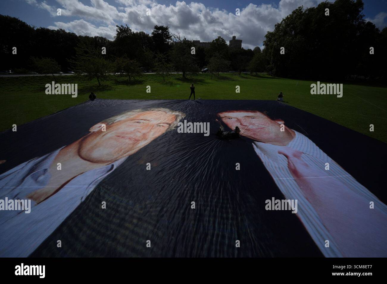 Activist from the protest group Everyone Hates Elon put up a poster of ...