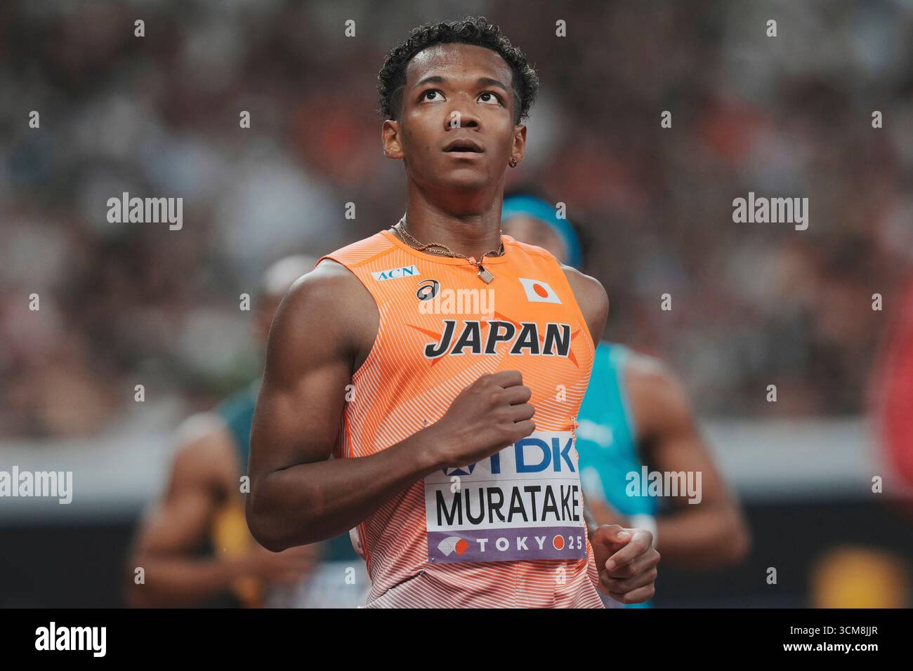 Japan's Rachid Muratake reacts during the men's 110 meters hurdles at ...