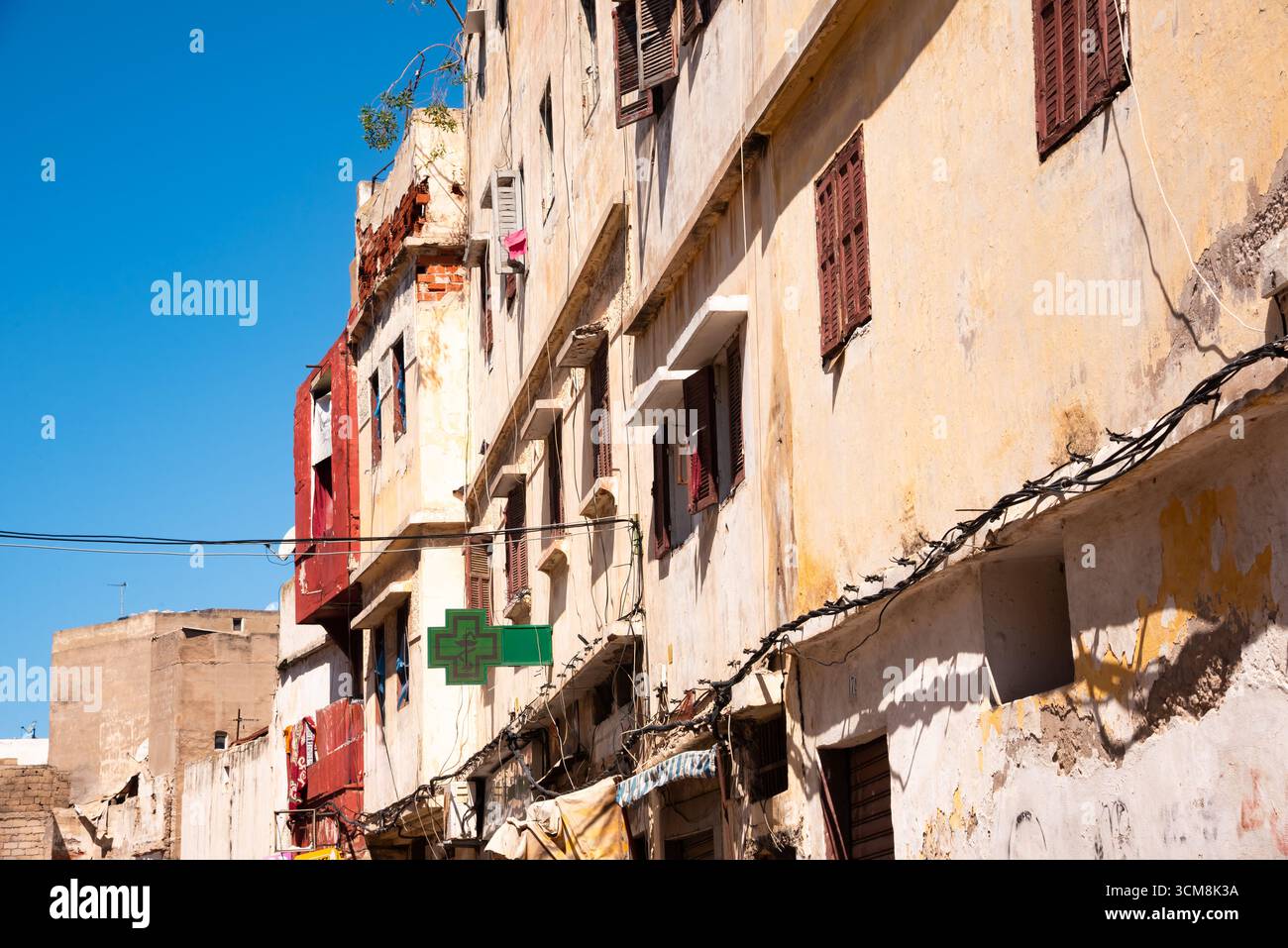 Casablanca poor quarter, Morocco slums Stock Photo - Alamy