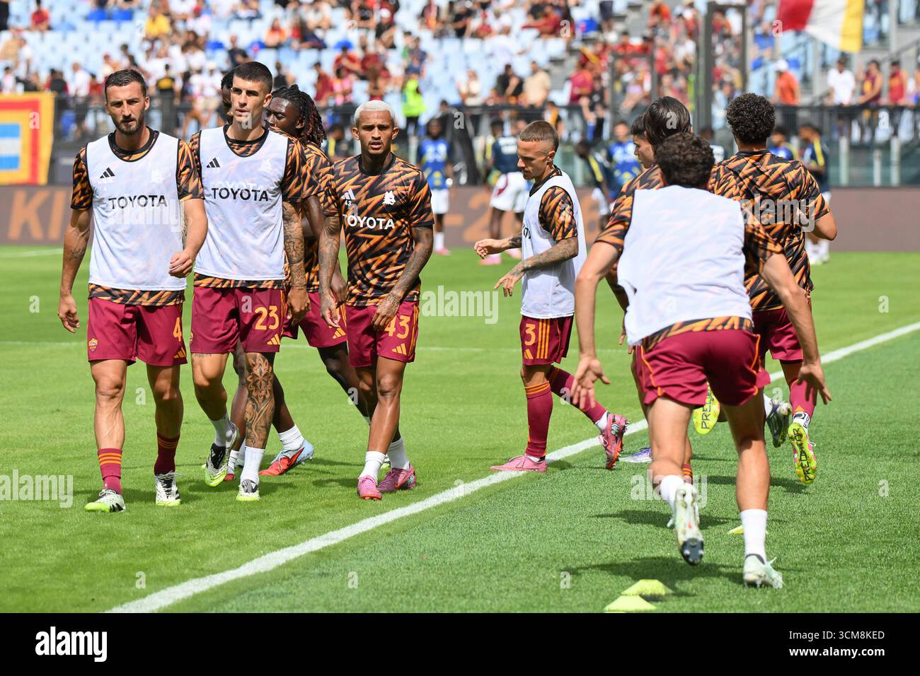 Olimpico Stadium, Rome, Italy - Bryan Cristante of AS Roma and Gianluca ...