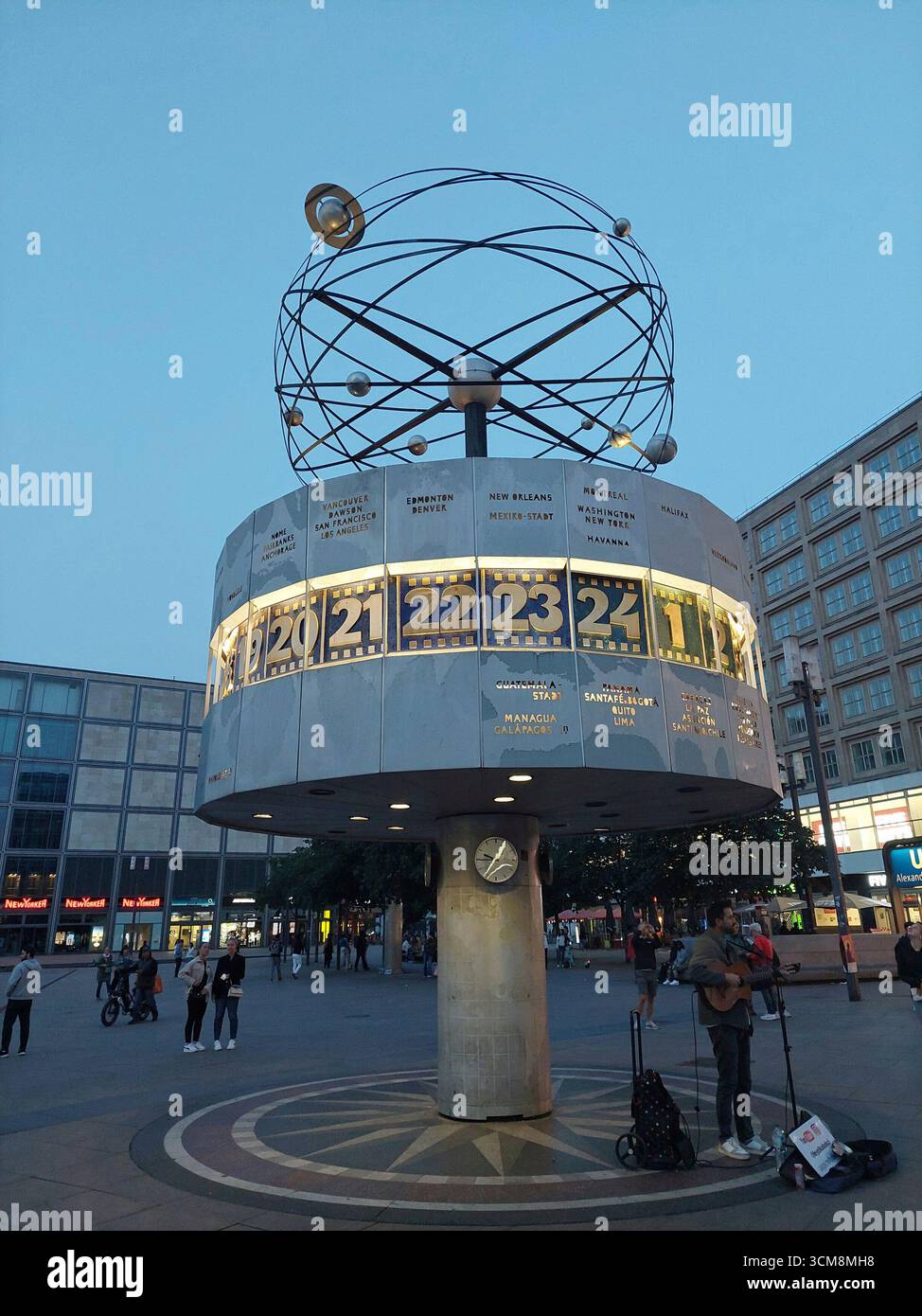 World Time Clock in Berlin, Alexanderplatz Stock Photo - Alamy