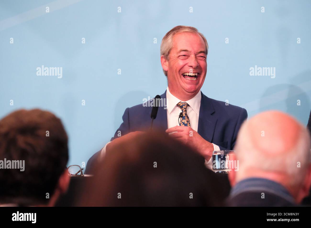 Green Park, London, UK. 15th Sep 2025. Nigel Farage at the Reform Party ...