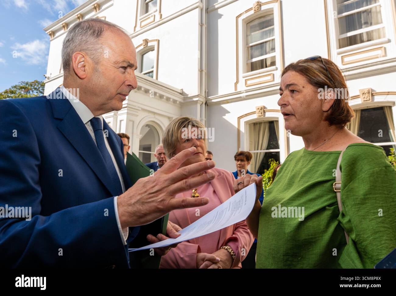 Antoinette Burke (right), mother of Katie Burke from Cobh, confronts ...