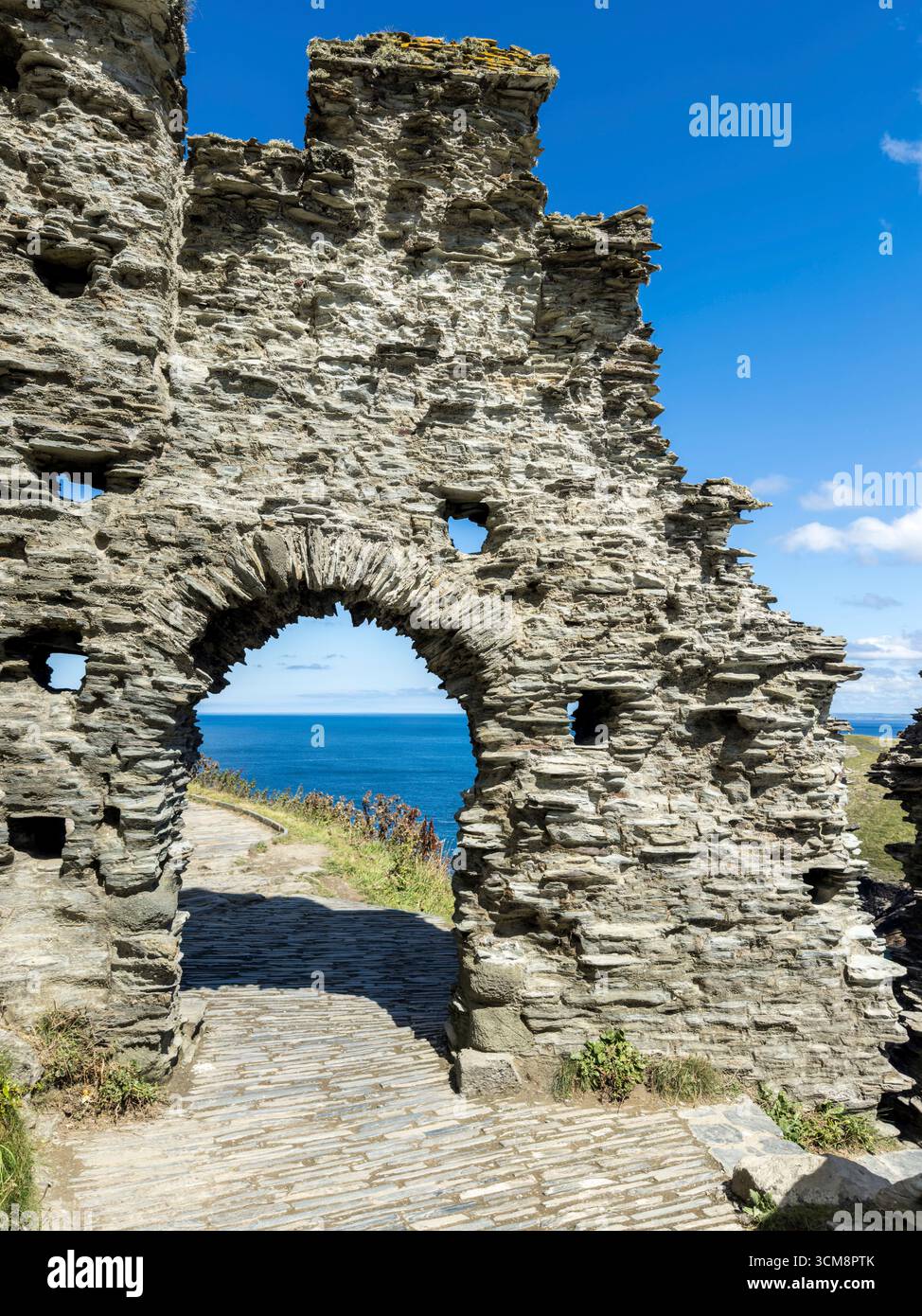 Pathway through historic castle hi-res stock photography and images - Alamy