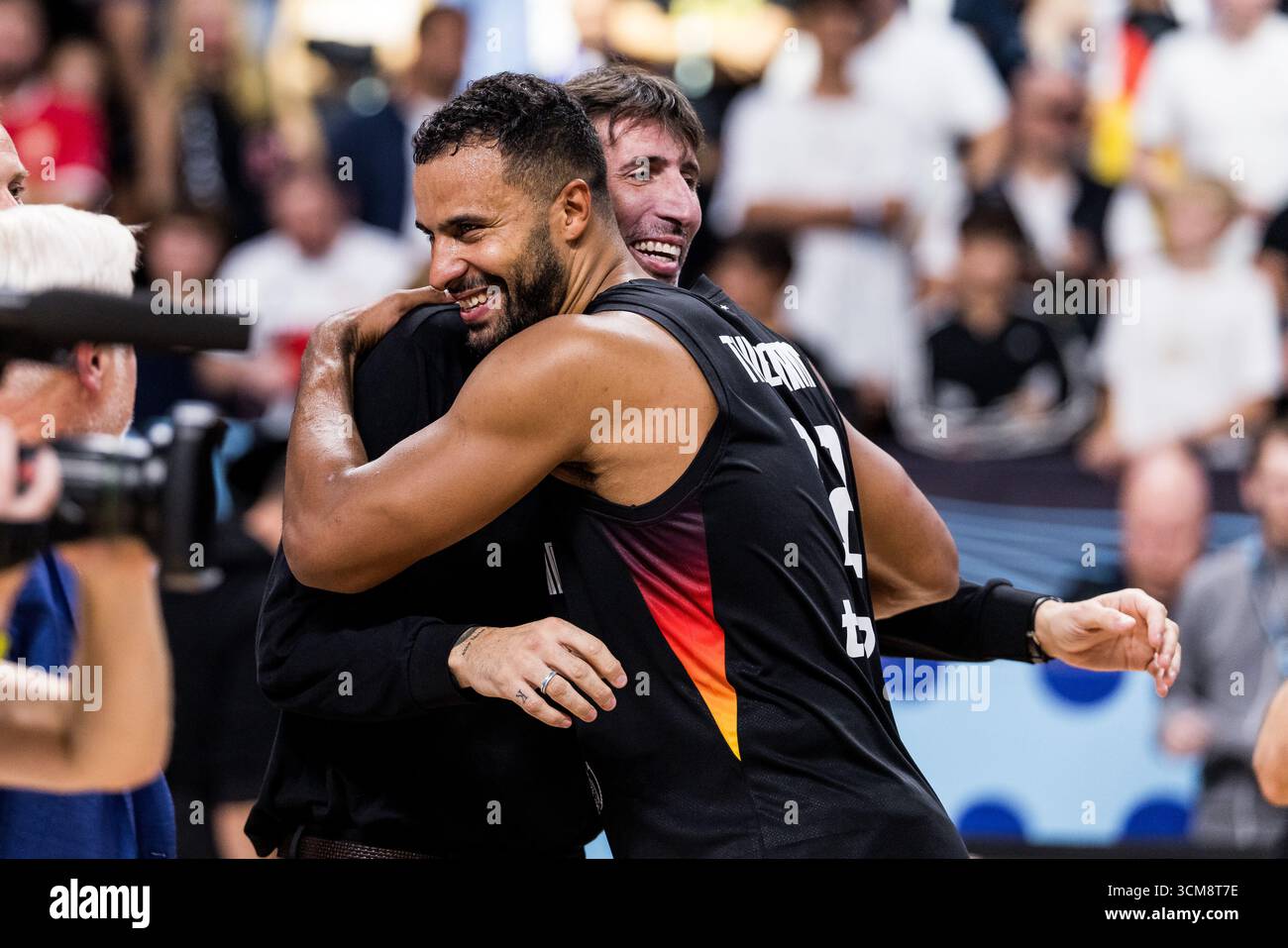 Jubel, Deutschland ist Europameister 2025, Gold Alex Mumbru ...