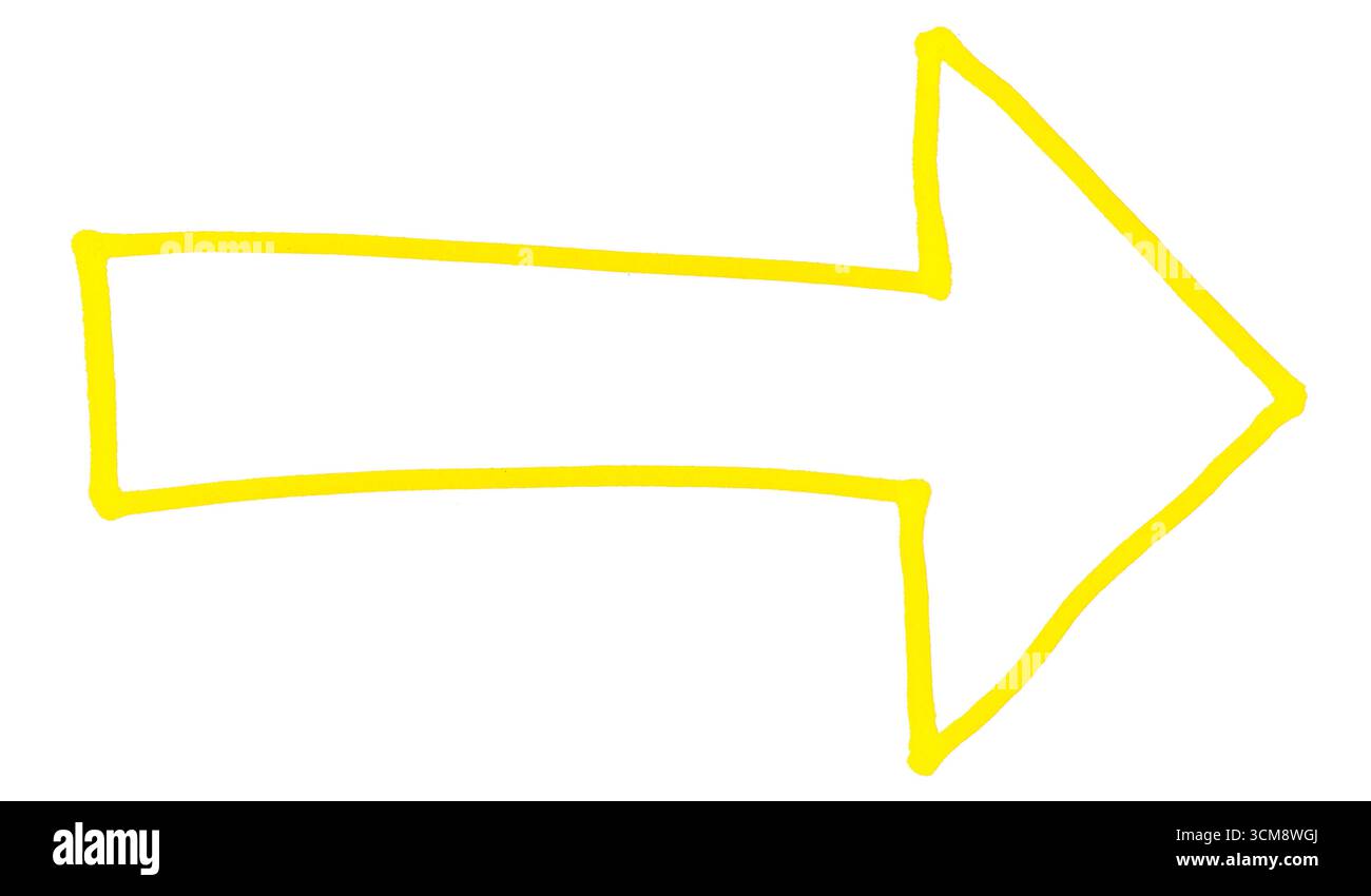 Hand painted arrow drawn hi-res stock photography and images - Alamy