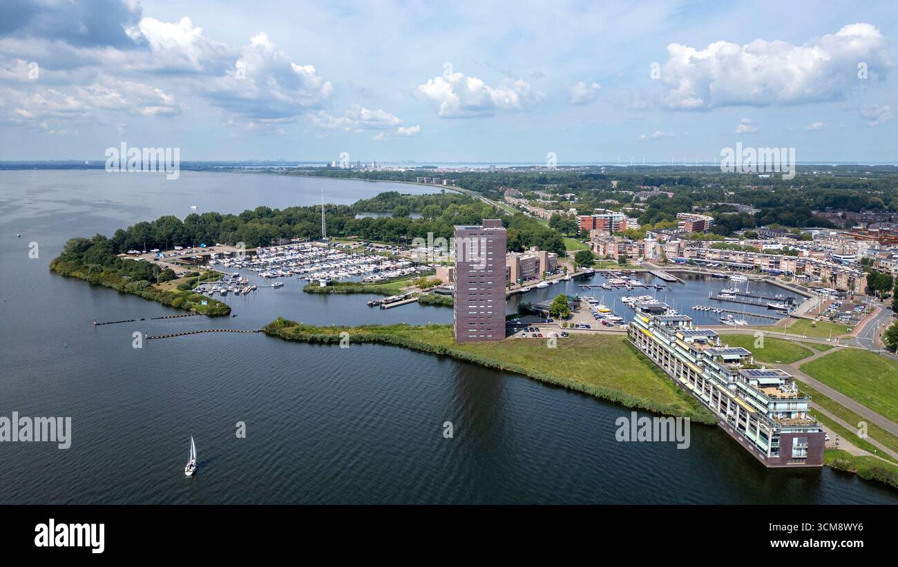 Aerial view harbor city hi-res stock photography and images - Alamy