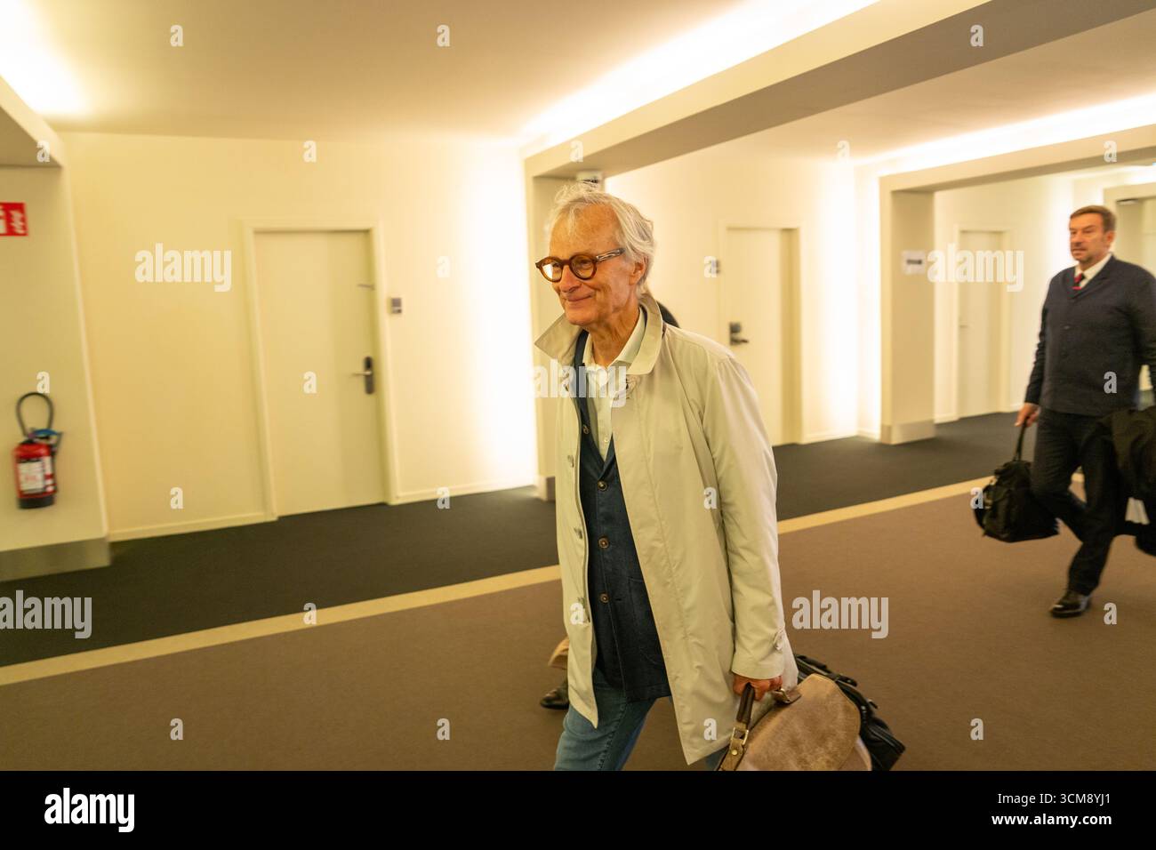 Lawyer Hans Rieder arrives for the start of the pleas in the major ...