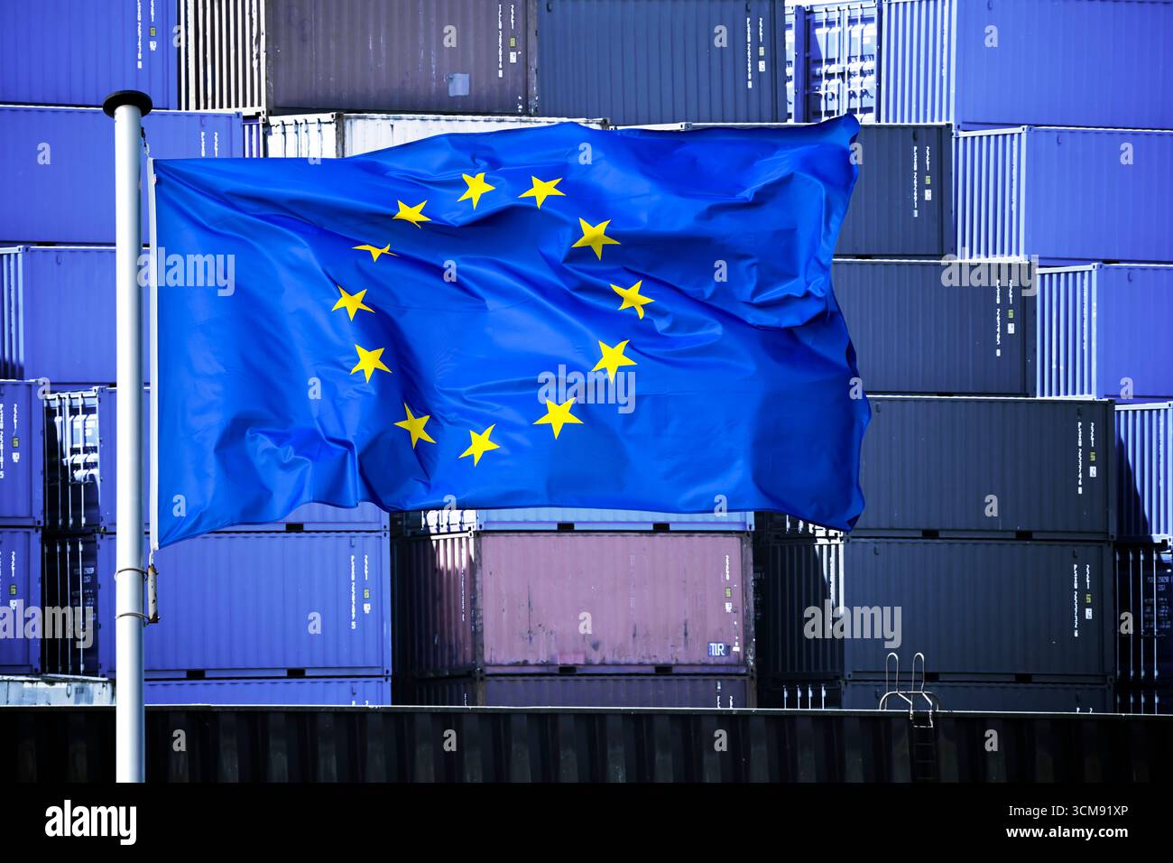 Customs dispute and customs agreement between eu and usa hi-res stock ...