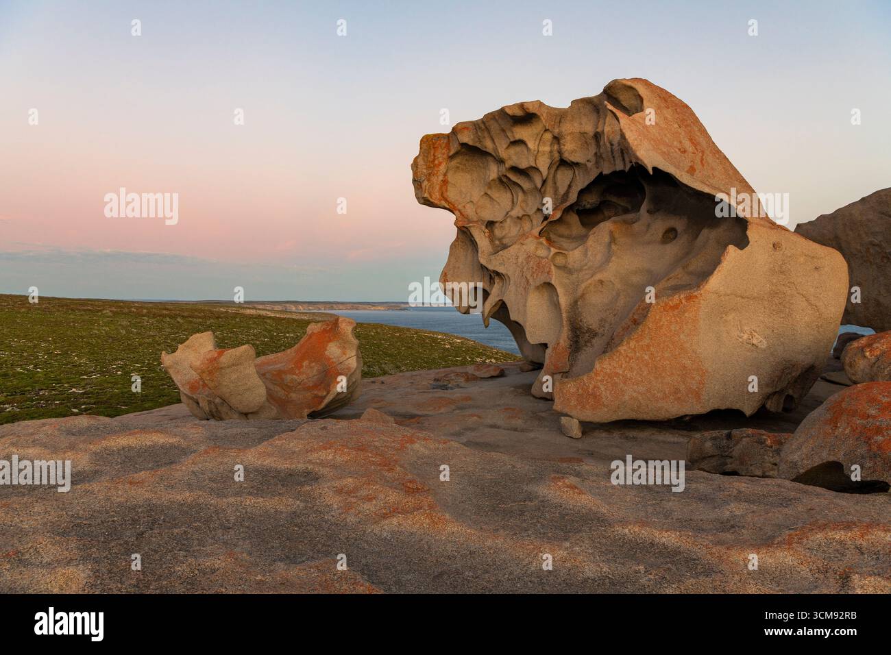 Remarkable Rocks, Australia, the rocks lie draped on a granite dome 25 ...