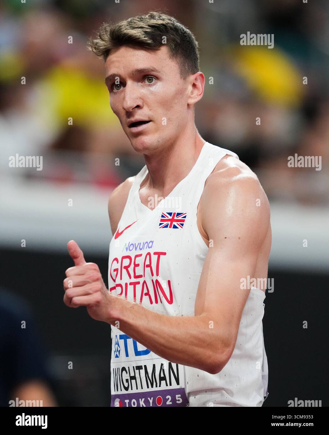 Jake Wightman of Great Britain following the Men’s 1500m semi-final ...