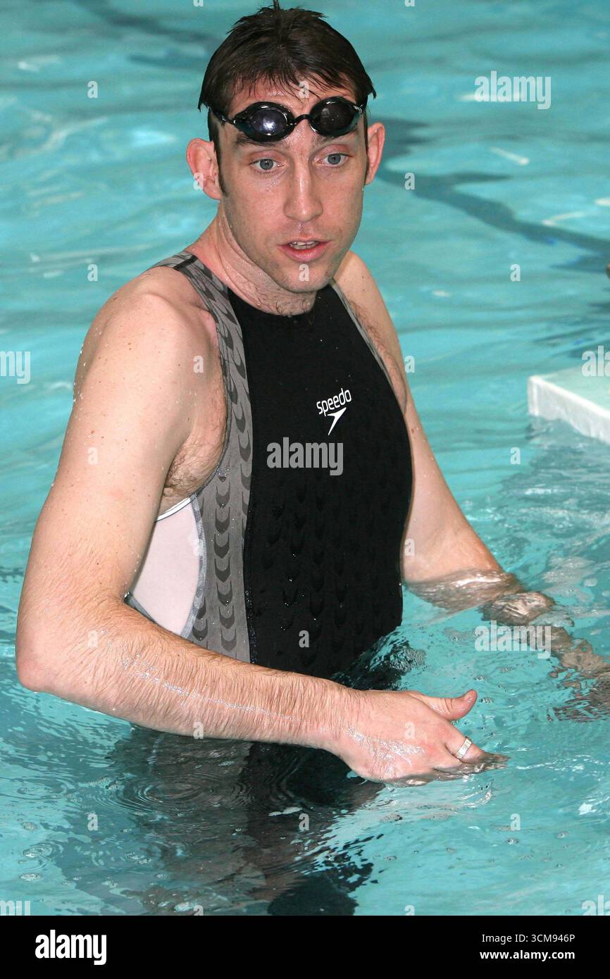 MP Steve Parry at the Speedo Charity Swim photocall held at the London ...