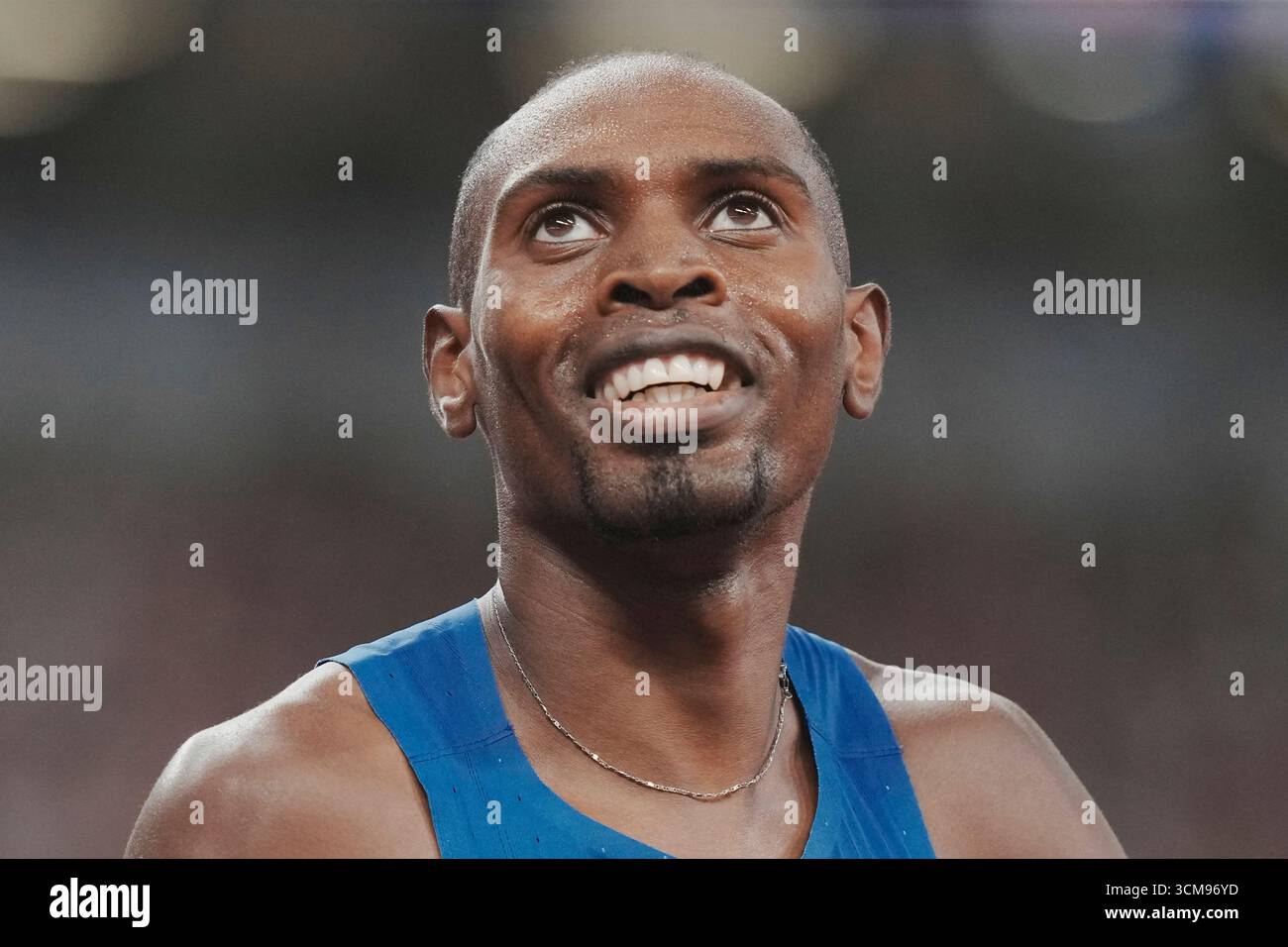 United States' Jonah Koech reacts after competing in the men's 1500 ...