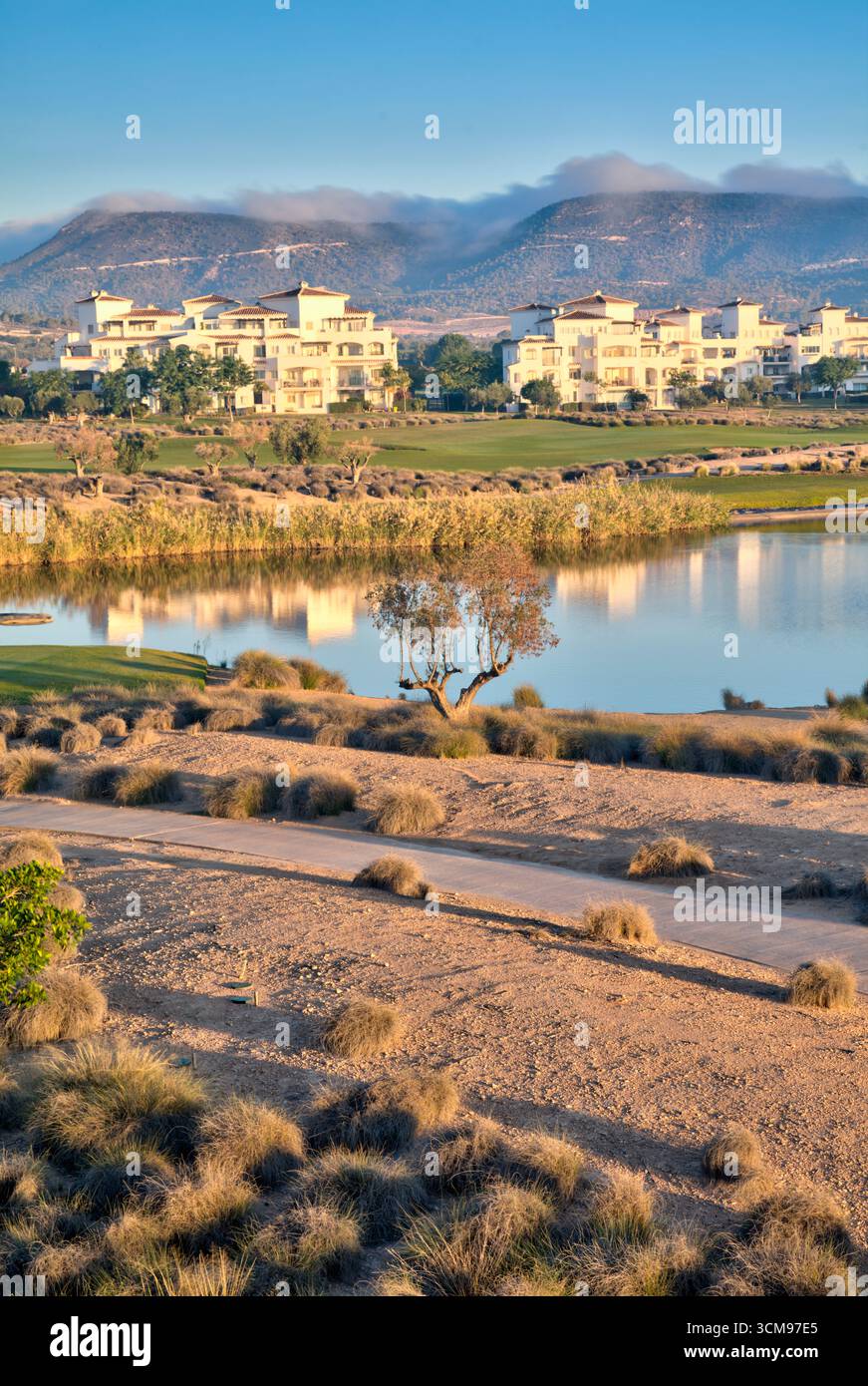 Hacienda Riquelme, golf resort, mountains, lake, urbanization ...