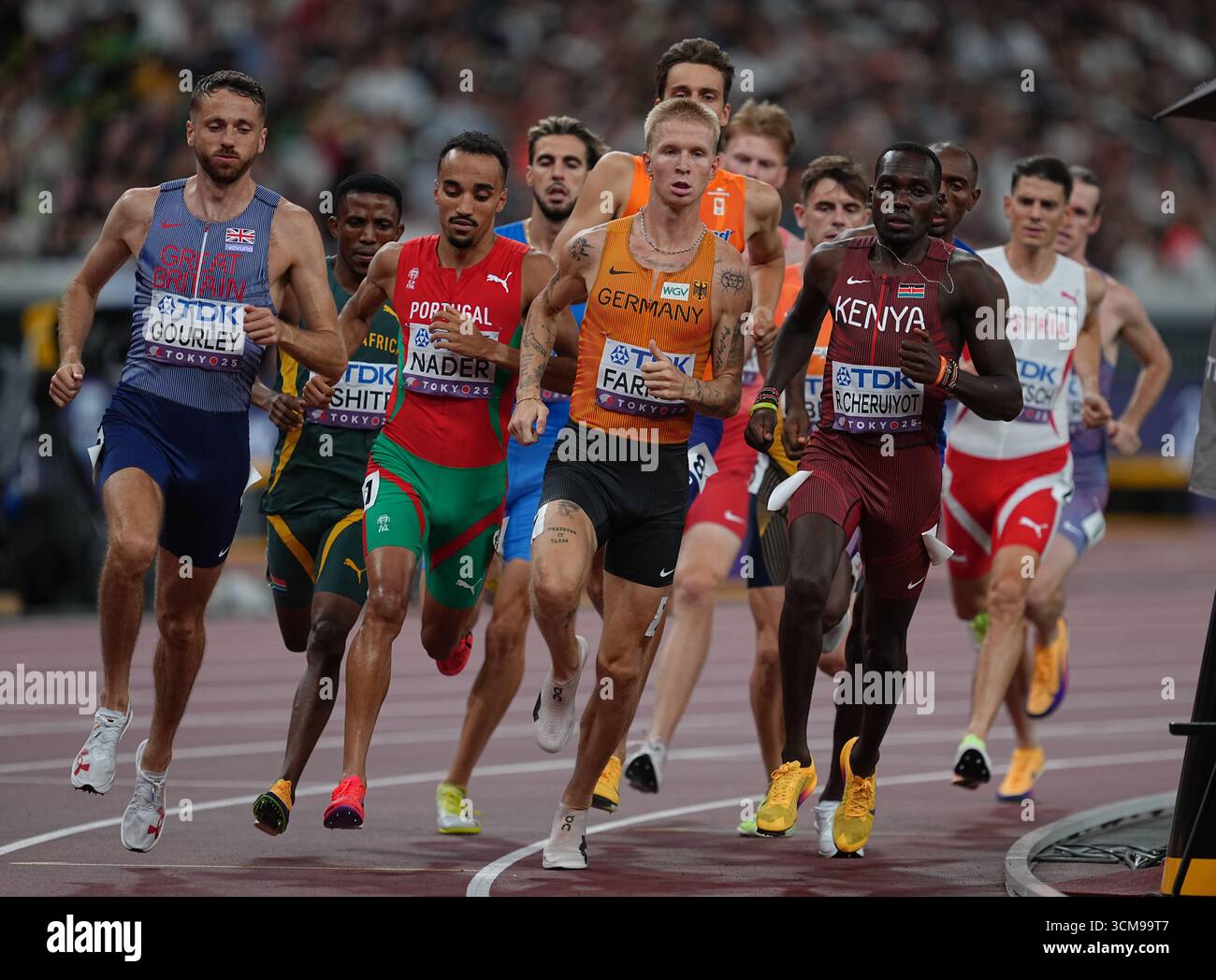 15 September 2025, Japan, Tokio: Athletics, World Championships, 1500 meters, men, semi-final ...