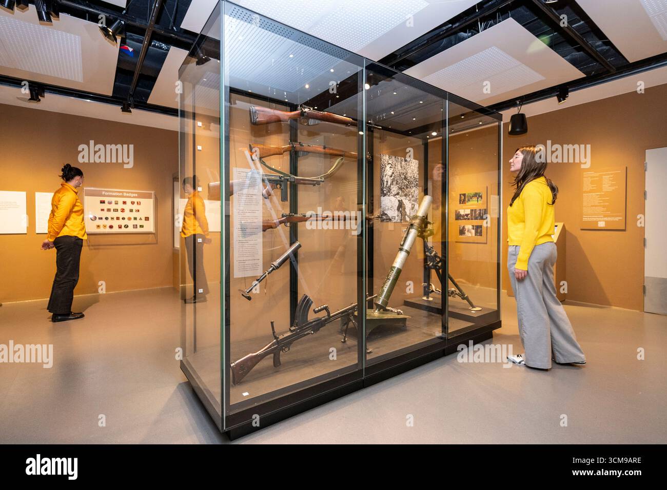 London, UK. 15 September 2025. A display weapons including Lee Enfield ...