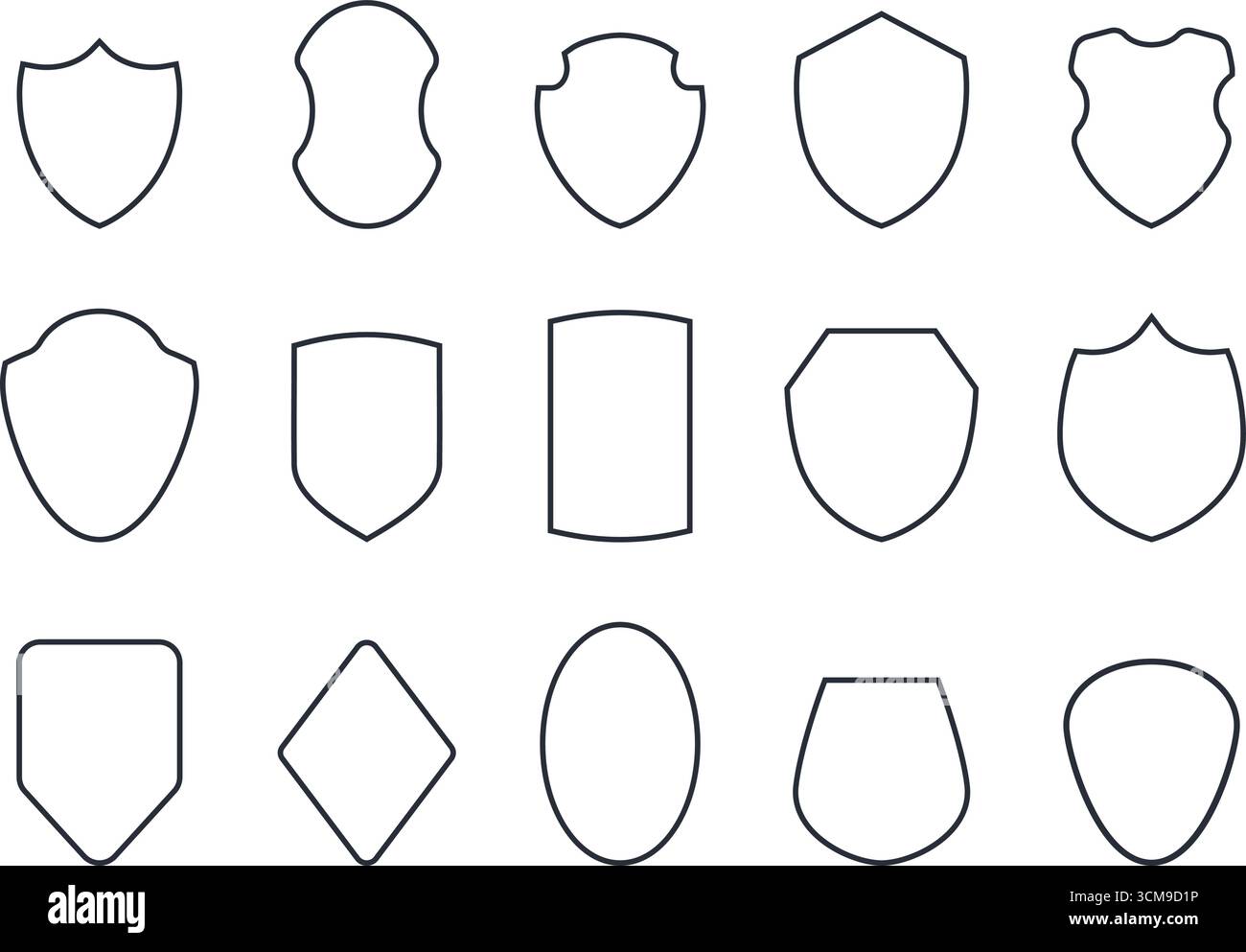 Shield frames. Outline frame design, warrior safety elements ...