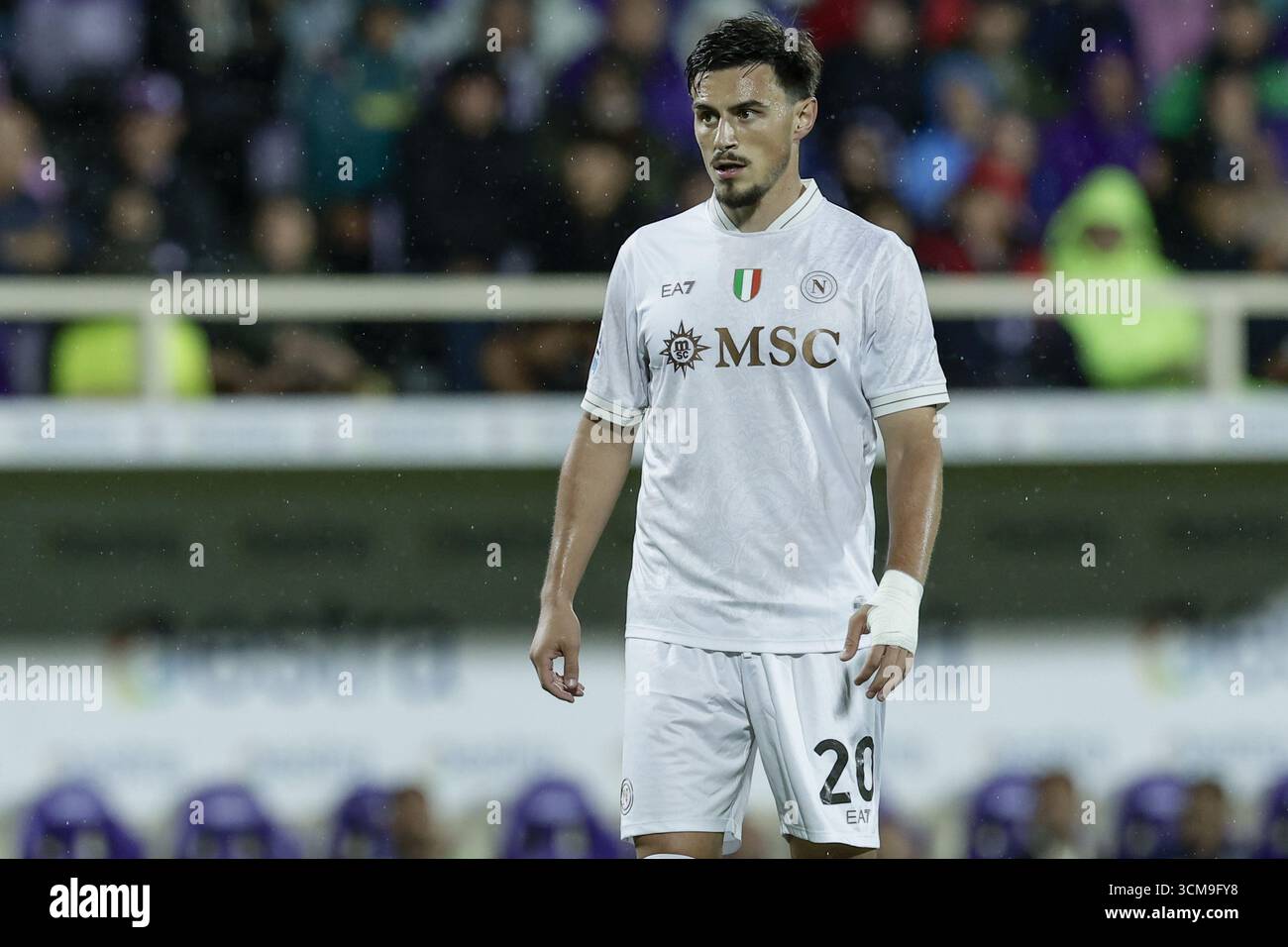 Napoli's Macedonian midfielder Eljif Elmas looks during the Serie A ...