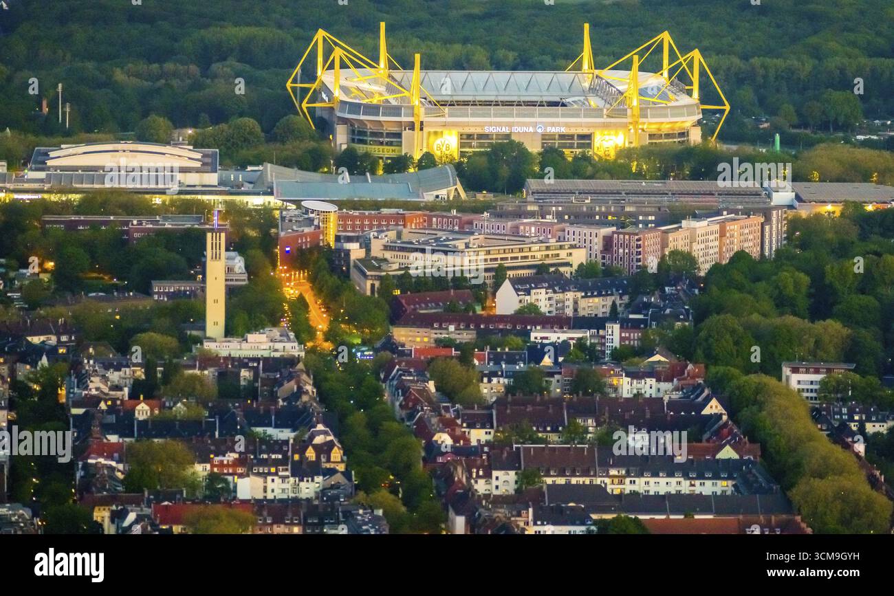 Aerial photography, Signal Iduna Park Bundesliga stadium BVB Borussia ...