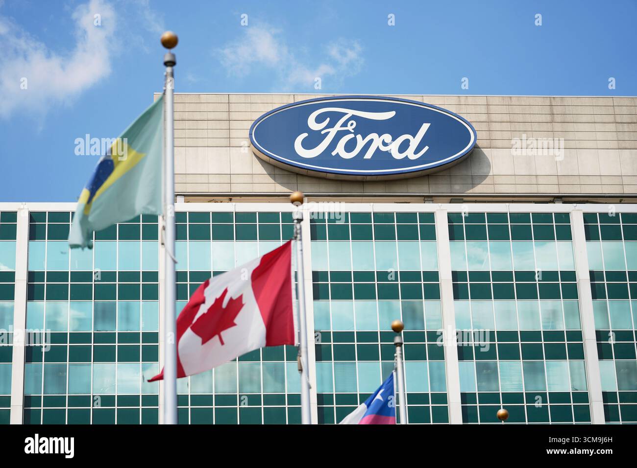The current Ford World Headquarters is seen, Thursday, Sept. 11, 2025, in Dearborn, Mich. (AP ...