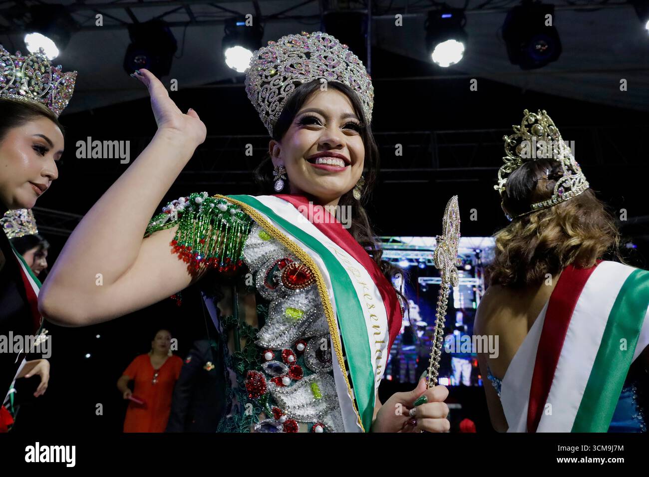 Mexico City, Mexico. 14th Sep, 2025. Winners of the Miss Independence ...