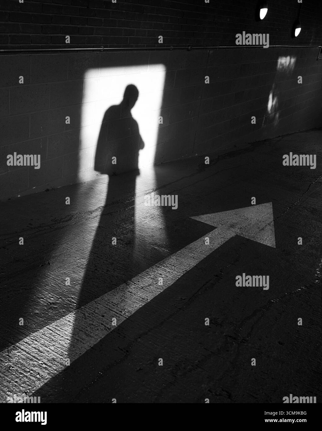 Mysterious figure on path Black and White Stock Photos & Images - Alamy