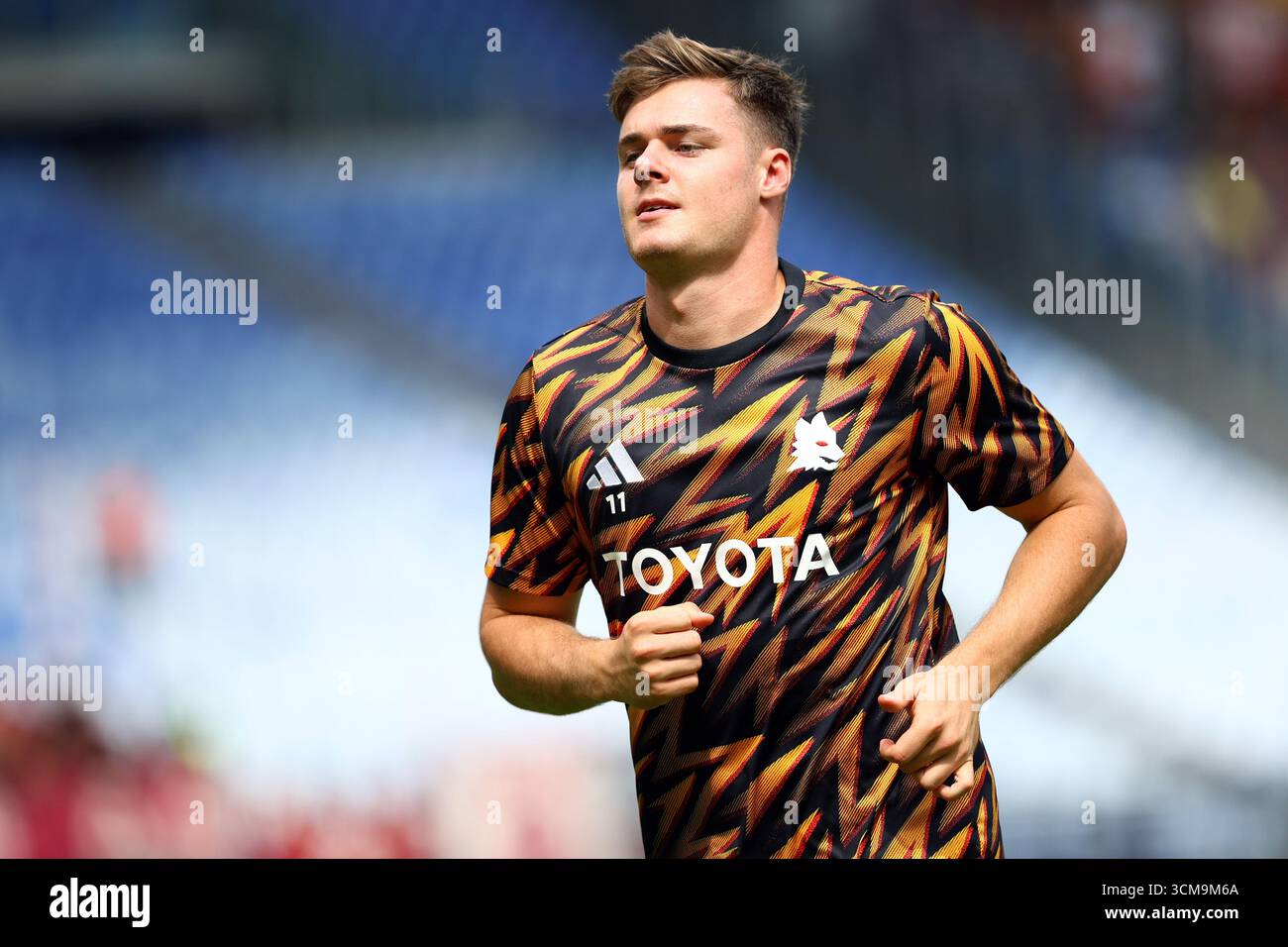 Rome, Italy. 14th Sep, 2025. Evan Ferguson of Roma during the Italian ...