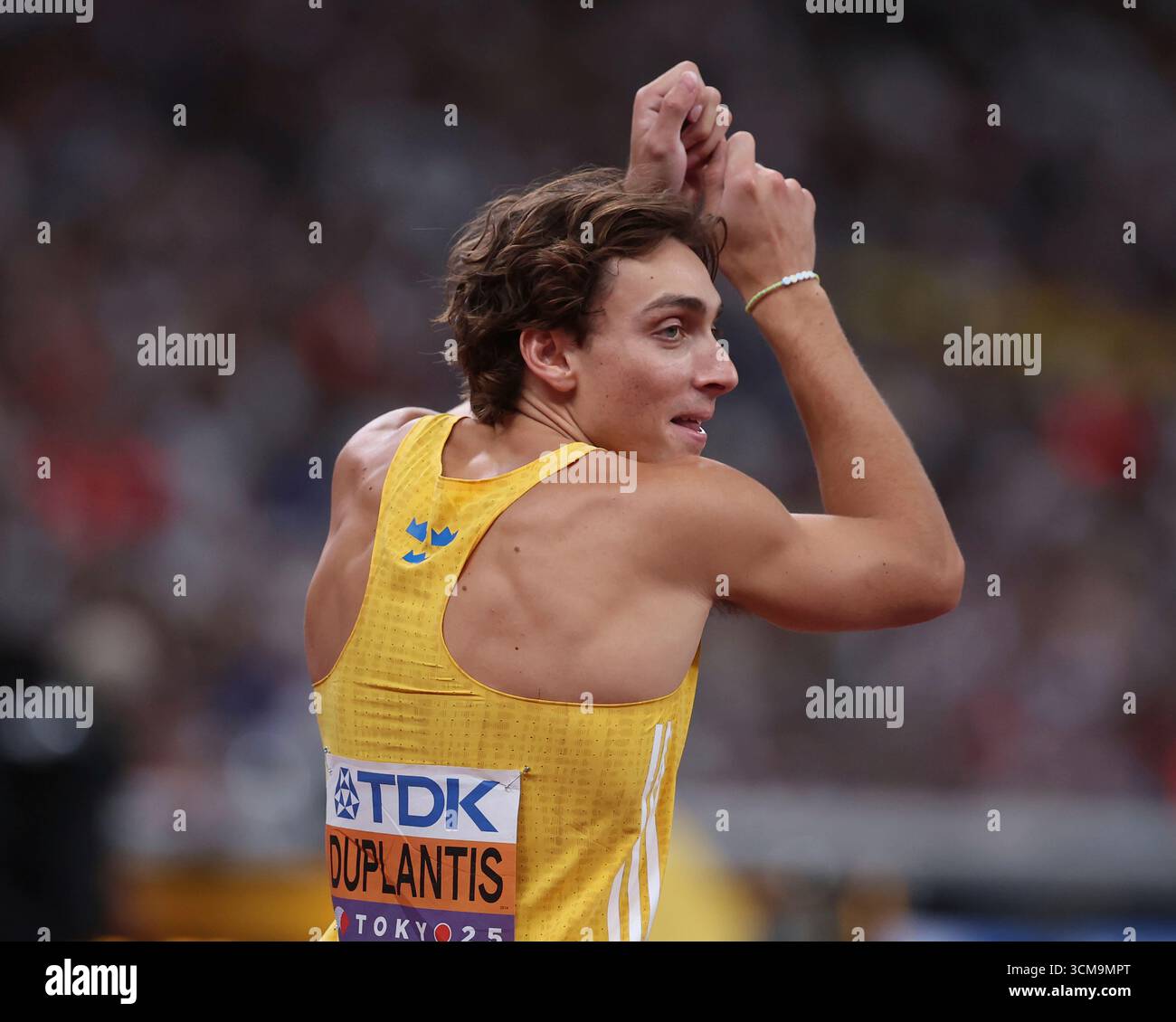 Armand DUPLANTIS of Sweden poses after successfully jumping 6.15m in ...