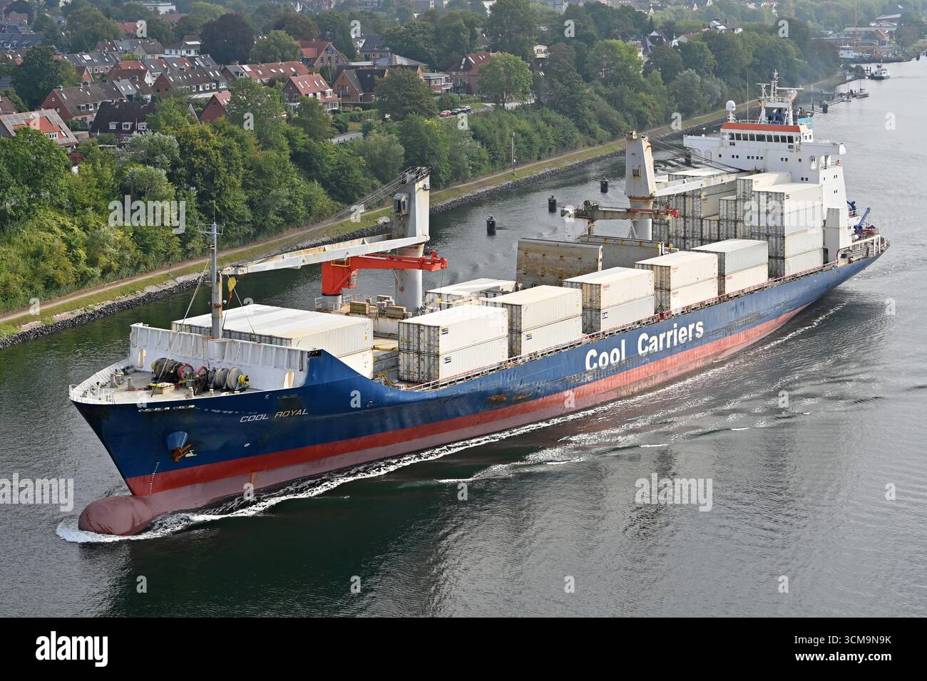 Refrigerated Cargo Ship COOL ROYAL passing the Kiel Canal Stock Photo ...