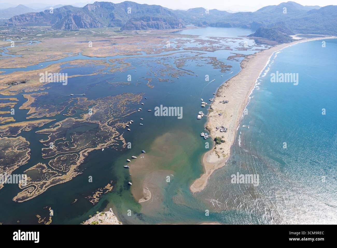 Turkey touristic area Dalyan Ortaca, ancient city of Kaunos, Dalyan ...