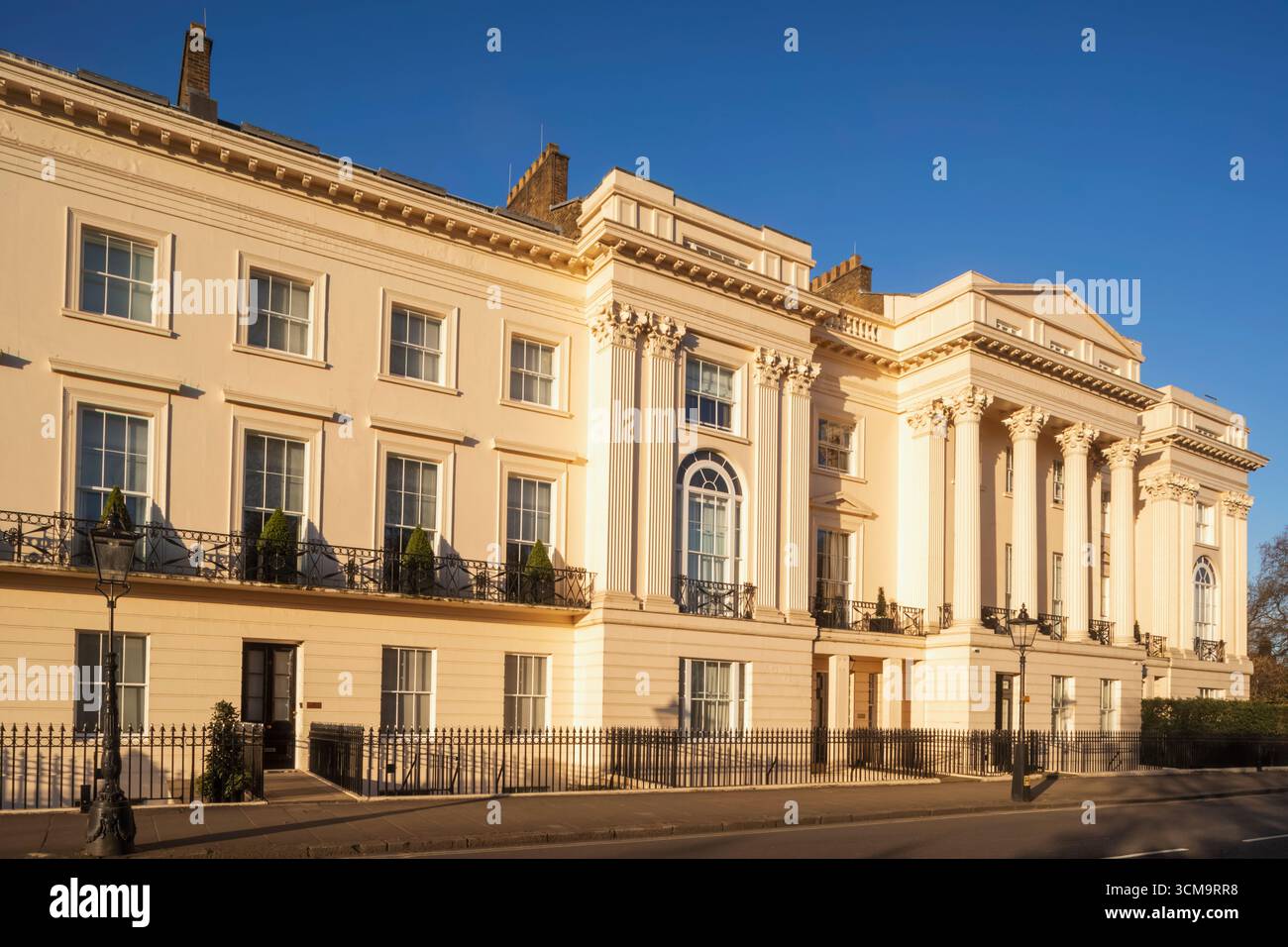 England, London, Regent's Park, Cornwall Terrace, Luxury Mansions Stock ...