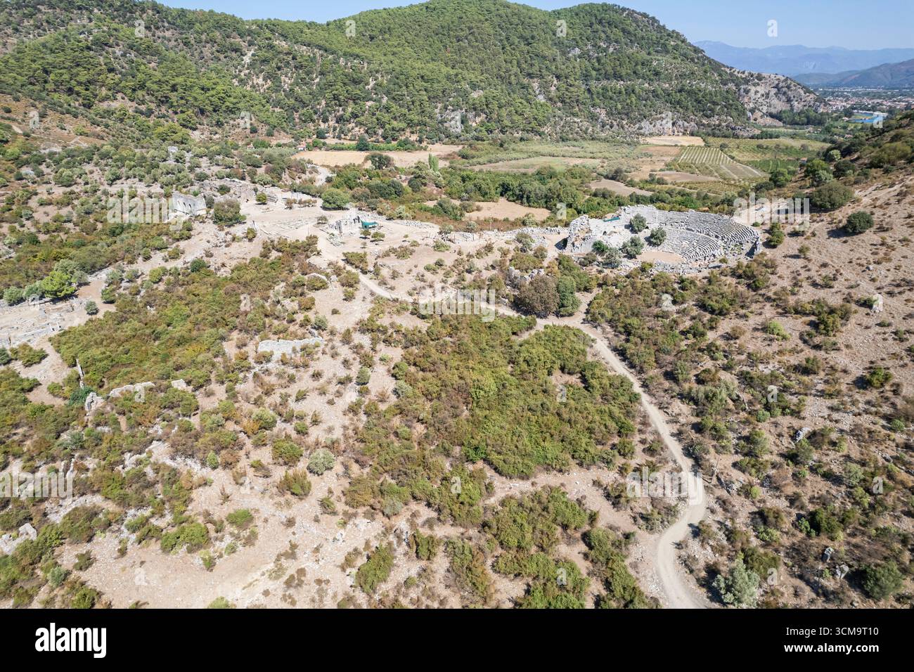 Turkey touristic area Dalyan Ortaca, ancient city of Kaunos, Dalyan ...