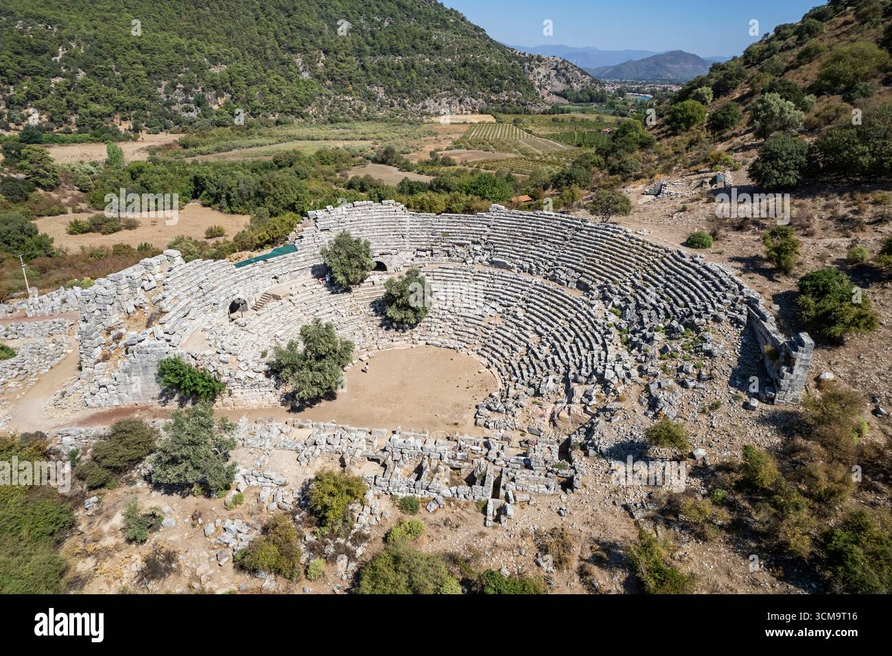 Turkey touristic area Dalyan Ortaca, ancient city of Kaunos, Dalyan ...