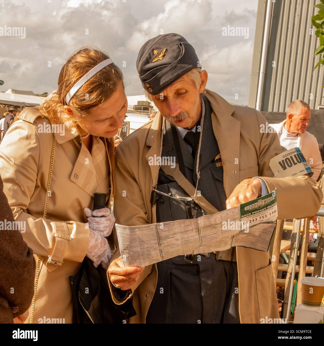 September 2025 - Volunteer in RAF uniform assisting a guest at Goodwood ...