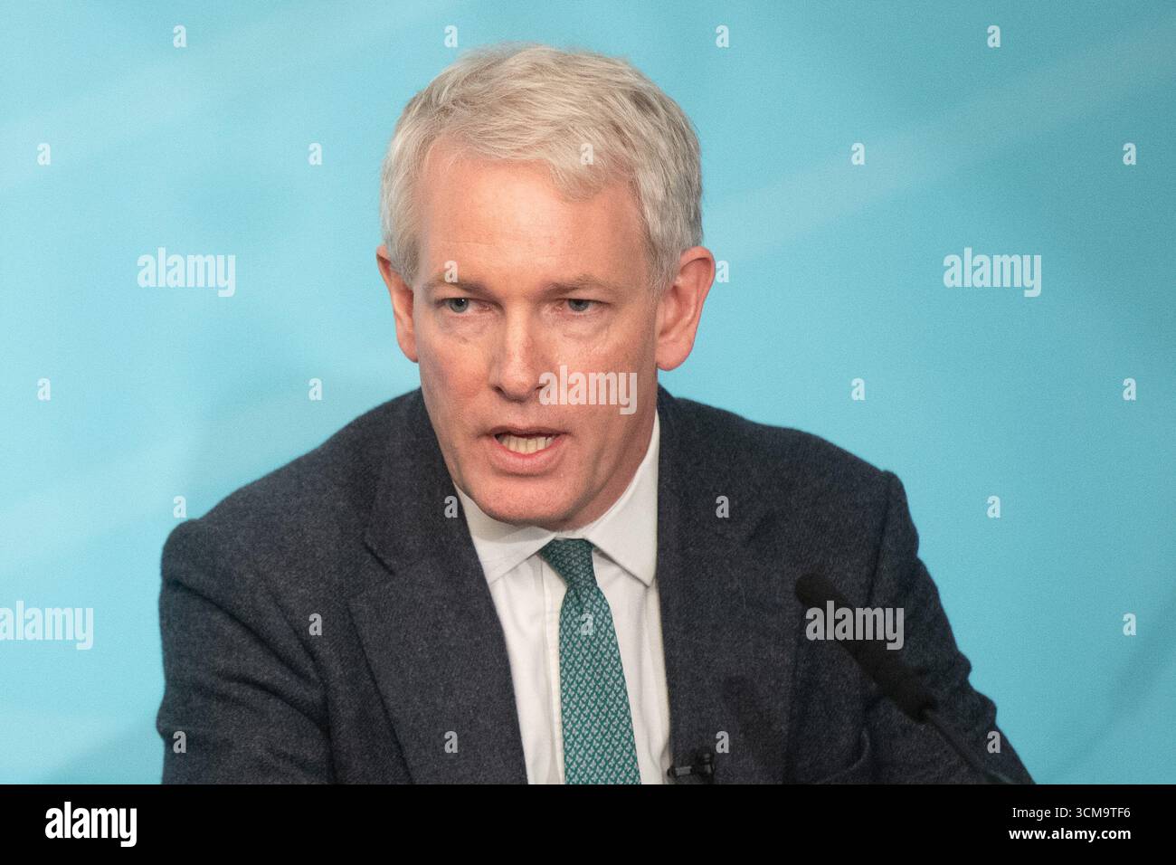 London, UK. 15 Sep 2025. New Reform UK MP Danny Kruger speaks at a Press Conference at The May ...