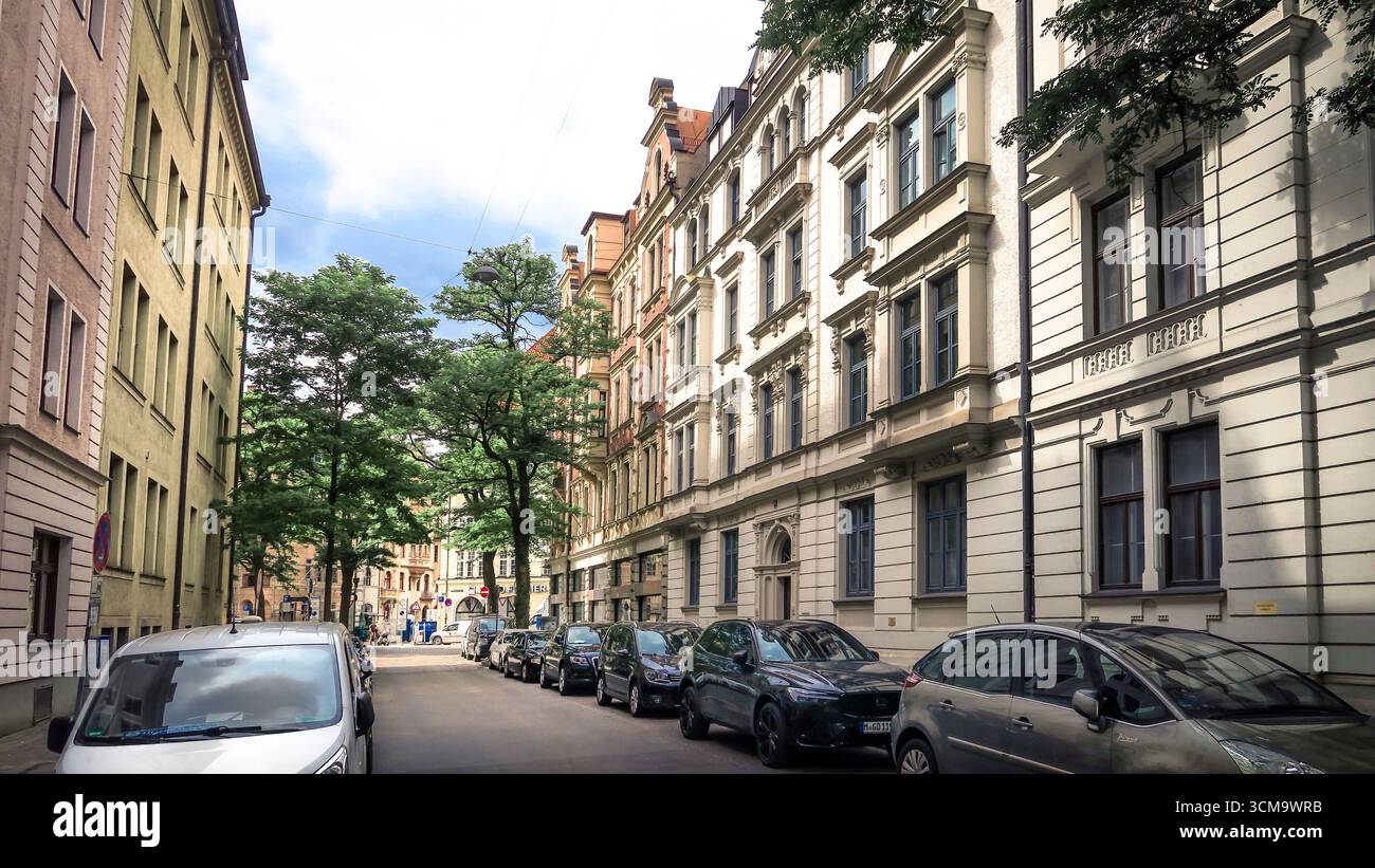 Old town district of lehel in munich hi-res stock photography and ...