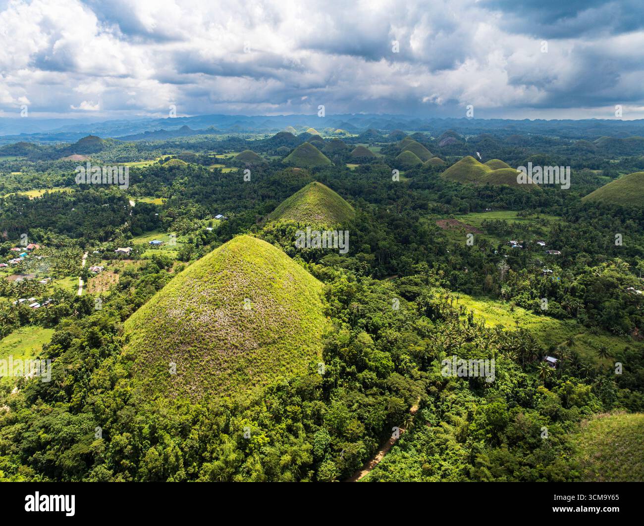 Aerial shot chocolate hills hi-res stock photography and images - Alamy