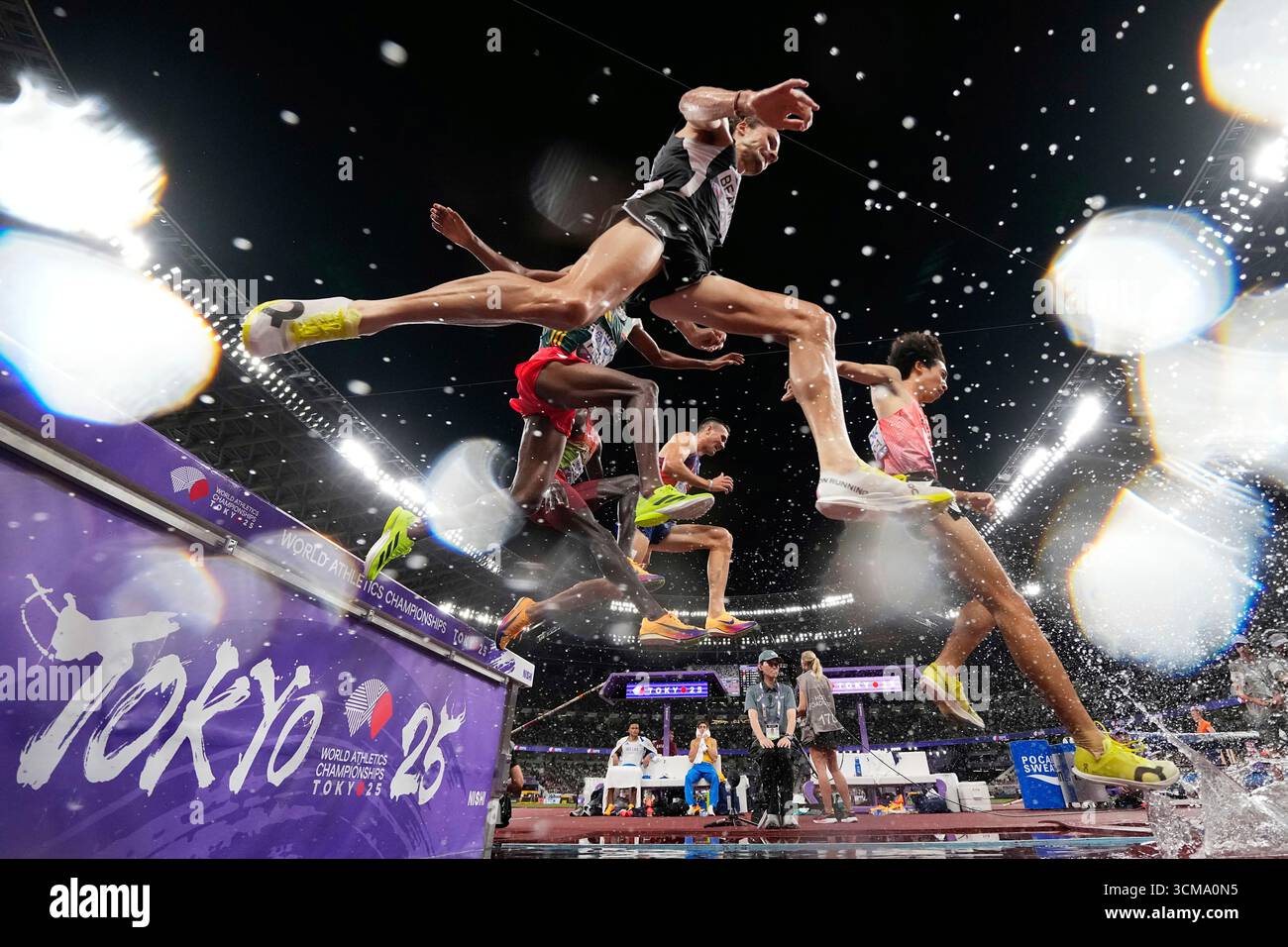 New Zealand's Geordie Beamish competes in the men's 3,000 meters ...