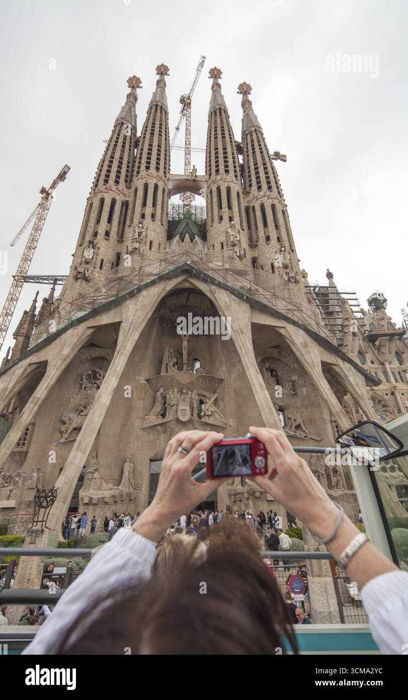 Sagrada Familia, church, architect Antonio Gaudi, Unesco World Heritage ...