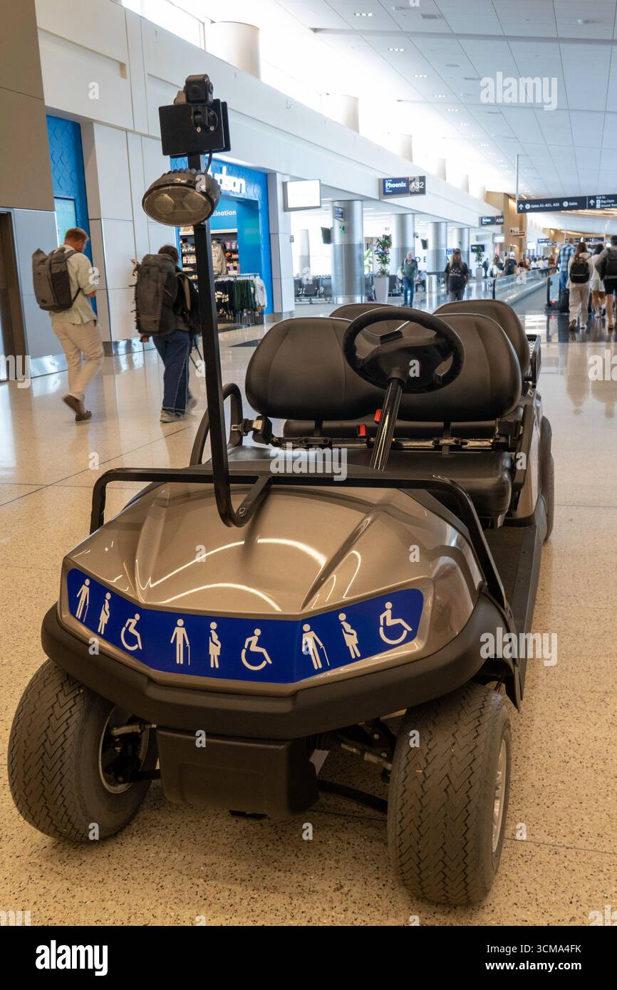 Salt Lake City International Airport offers electric cart service for ...