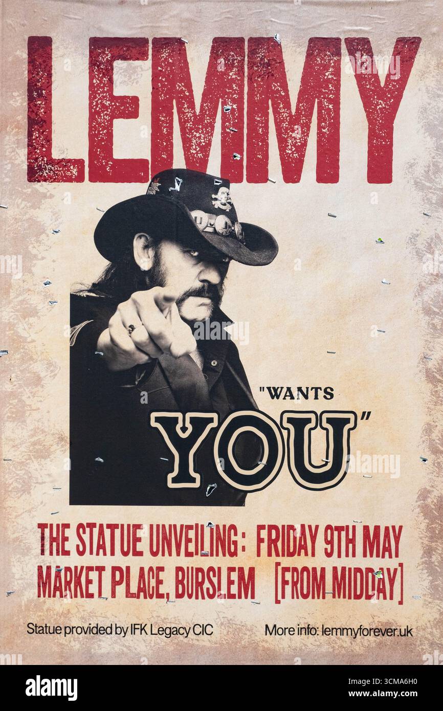 Images of the statue of Motörhead lead singer ‘Lemmy’ and Queens ...
