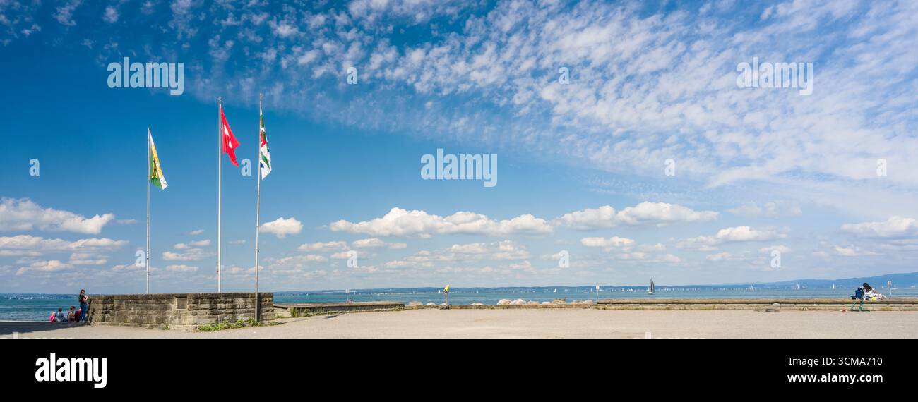 Switzerland, Arbon, lakeside promenade Stock Photo - Alamy
