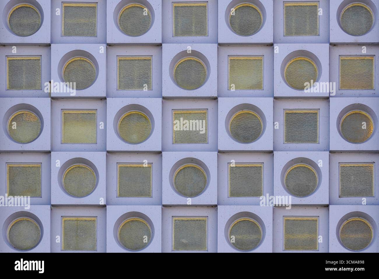 Circular grid design features hi-res stock photography and images - Alamy