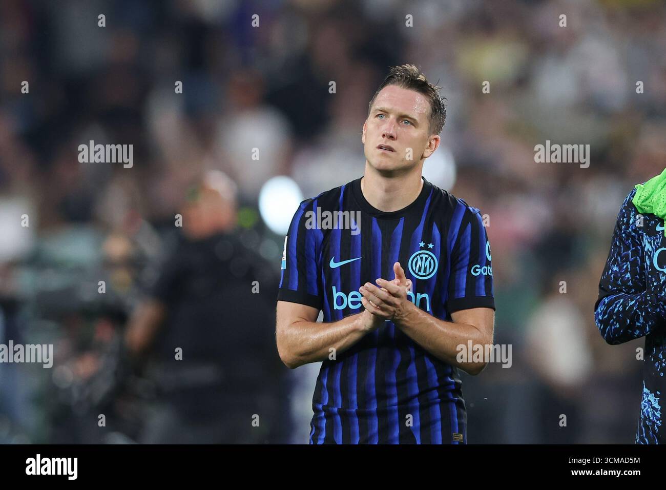 Turin, Italy. 13th Sep, 2025. Piotr Zielinski of Inter seen during the ...