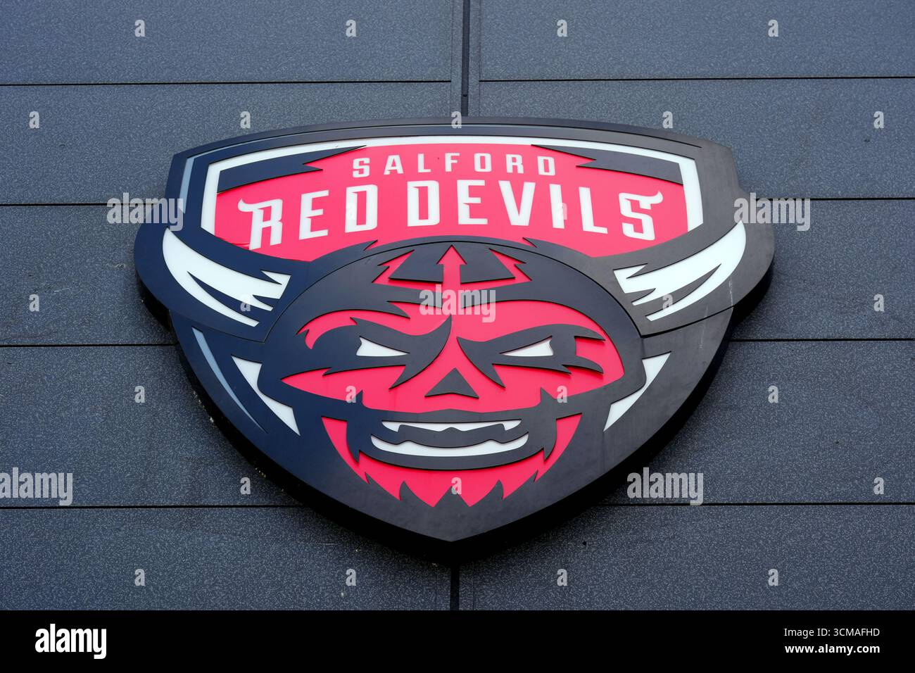 File photo dated 16-08-2025 of the Salford Red Devils logo. Salford are ...