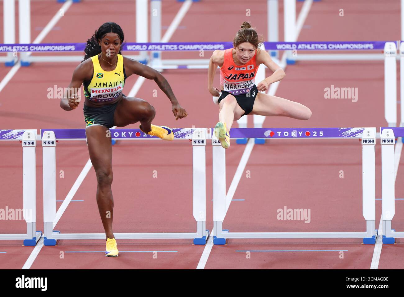 (L-R) Amoi BROWN (JAM), Hitomi Nakajima (JPN), SEPTEMBER 15, 2025 ...